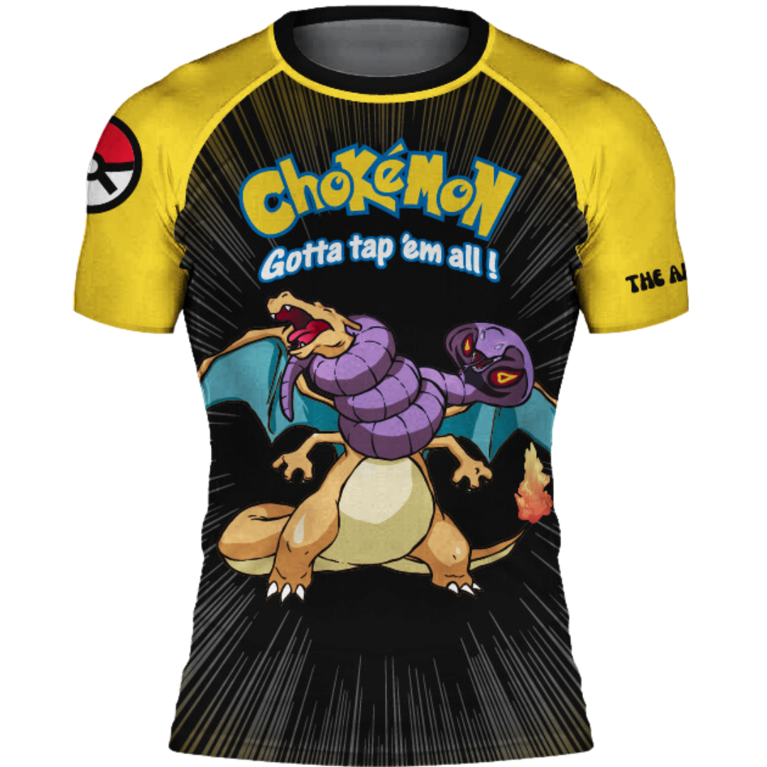 Pokemon bjj rashguard | "Chokémon" Pokémon BJJ rashguard – The Anti Gi